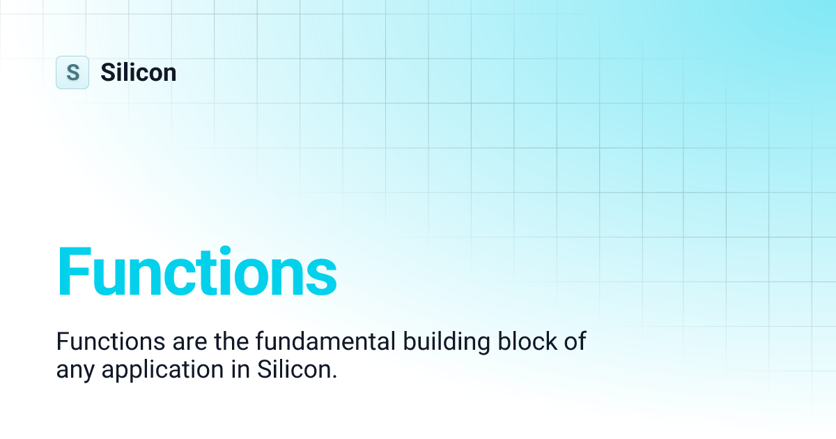 Functions | Silicon