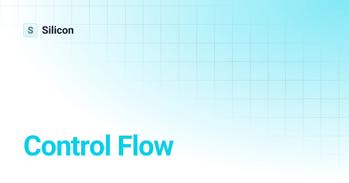 Control Flow | Silicon